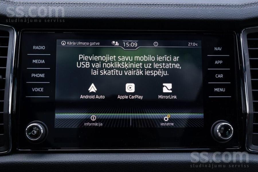Melns Skoda Kodiaq 2023 Rīga, ar dzinēja tilpumu 2.00 L un nobraukumu 116 tūkst. km par 31950 €, foto 13 vietnē AUTOMOTO.COM.LV