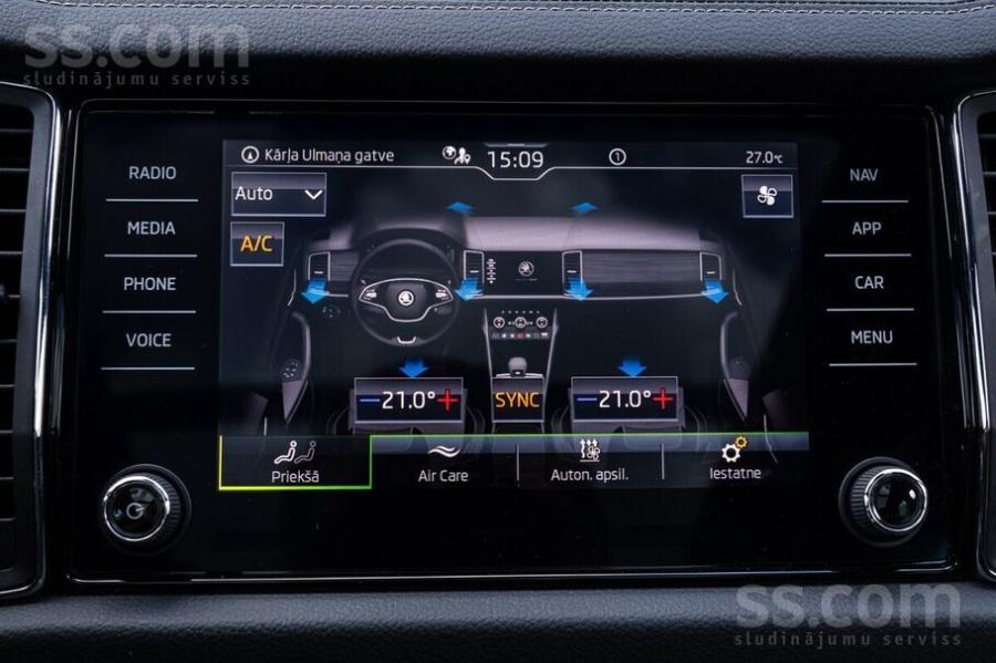 Melns Skoda Kodiaq 2023 Rīga, ar dzinēja tilpumu 2.00 L un nobraukumu 116 tūkst. km par 31950 €, foto 14 vietnē AUTOMOTO.COM.LV
