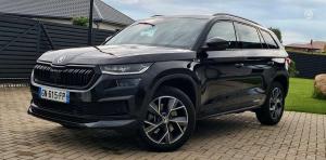 Black Skoda Kodiaq 2023 in Vilnius, with an engine capacity of 1.97 L and mileage of 166 thousand km for 24850 €, photo 6 on AUTOMOTO.COM.LV