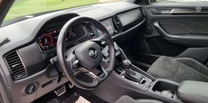Black Skoda Kodiaq 2023 in Vilnius, with an engine capacity of 1.97 L and mileage of 166 thousand km for 24850 €, photo 12 on AUTOMOTO.COM.LV
