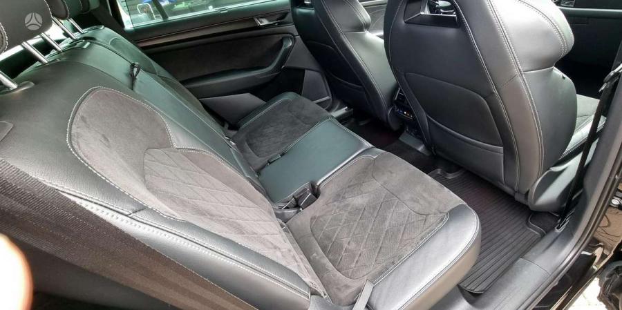 Black Skoda Kodiaq 2023 in Vilnius, with an engine capacity of 1.97 L and mileage of 166 thousand km for 24850 €, photo 16 on AUTOMOTO.COM.LV