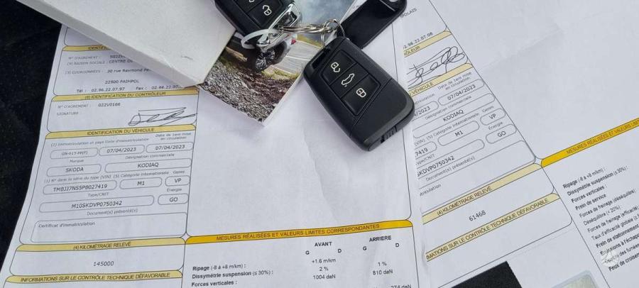 Black Skoda Kodiaq 2023 in Vilnius, with an engine capacity of 1.97 L and mileage of 166 thousand km for 24850 €, photo 48 on AUTOMOTO.COM.LV
