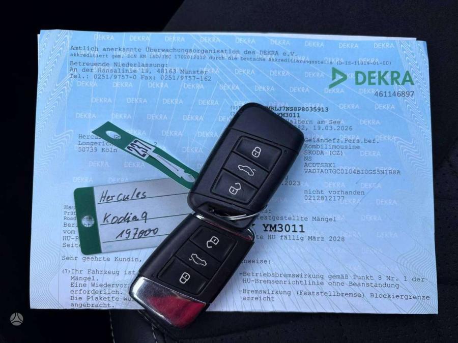 Черный Шкода Kodiaq 2023 в Вильнюс, объемом двигателя 1.97 л и пробегом 198 тыс. км за 24200 €, фото 27 на AUTOMOTO.COM.LV