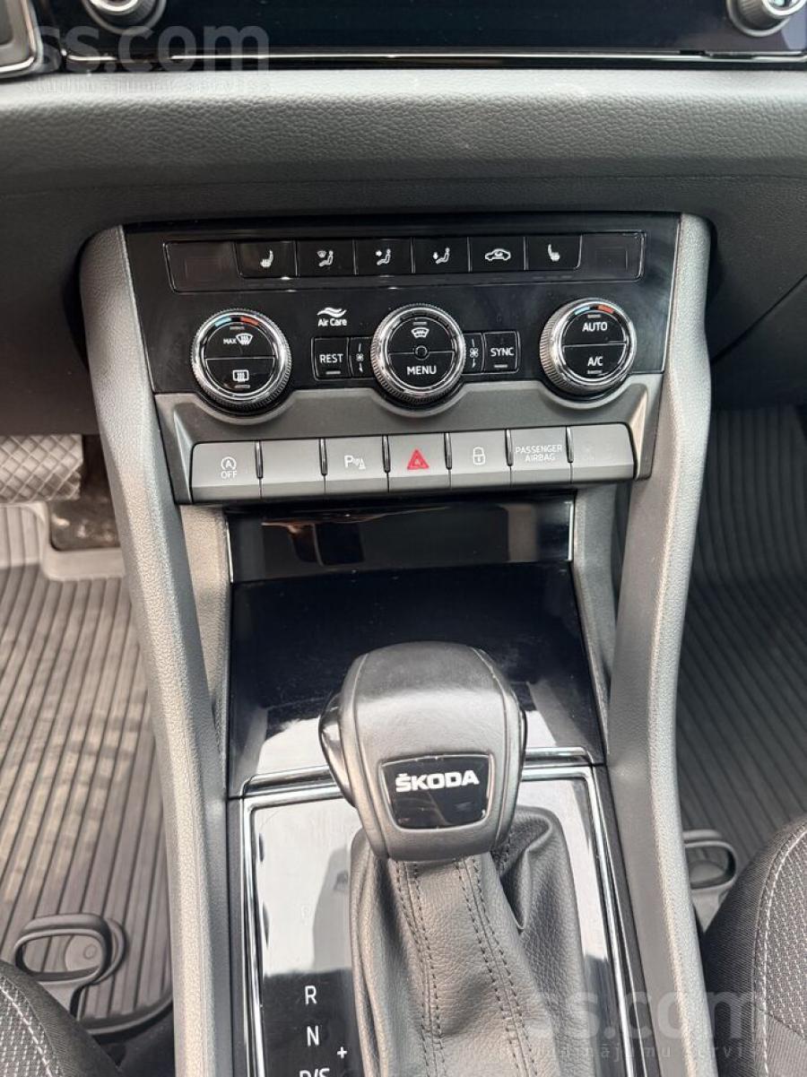 Черный Шкода Kodiaq 2023 в Огре, объемом двигателя 1.50 л и пробегом 85 тыс. км за 27590 €, фото 12 на AUTOMOTO.COM.LV