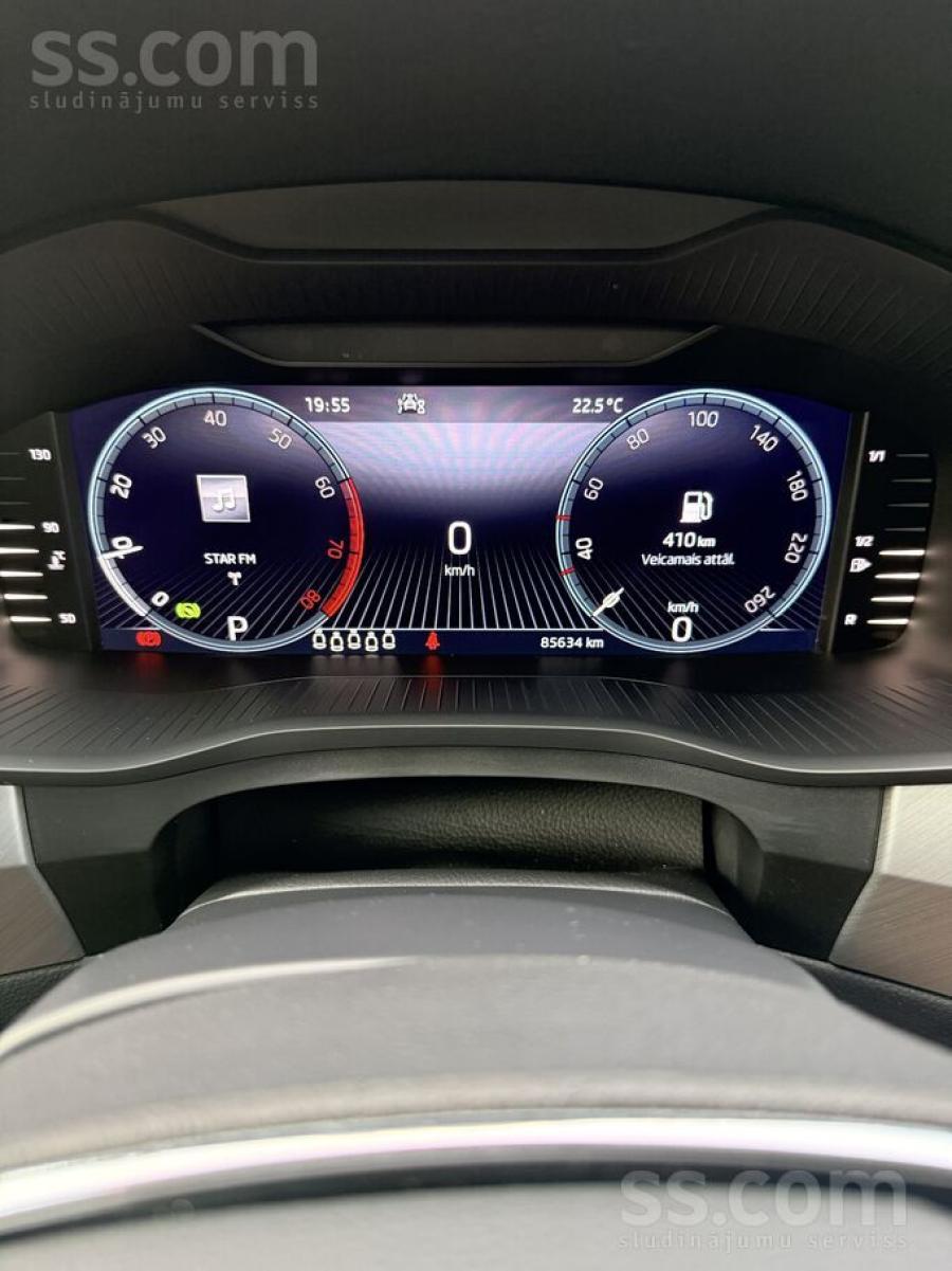Черный Шкода Kodiaq 2023 в Огре, объемом двигателя 1.50 л и пробегом 85 тыс. км за 27590 €, фото 15 на AUTOMOTO.COM.LV
