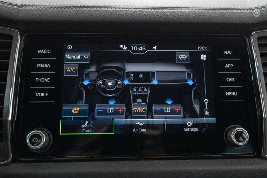 Черный Шкода Kodiaq 2023 в Вильнюс, объемом двигателя 2.00 л и пробегом 118 тыс. км за 29350 €, фото 15 на AUTOMOTO.COM.LV