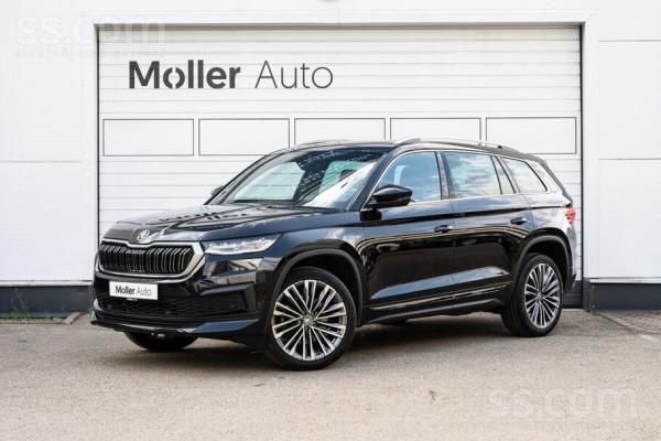 Melns Skoda Kodiaq 2023 Rīga, ar dzinēja tilpumu 2.00 L un nobraukumu 132 tūkst. km par 32950 €, foto 1 vietnē AUTOMOTO.COM.LV