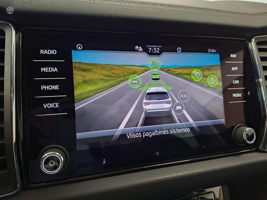 Черный Шкода Kodiaq 2023 в Каунас, объемом двигателя 1.97 л и пробегом 167 тыс. км за 24200 €, фото 18 на AUTOMOTO.COM.LV