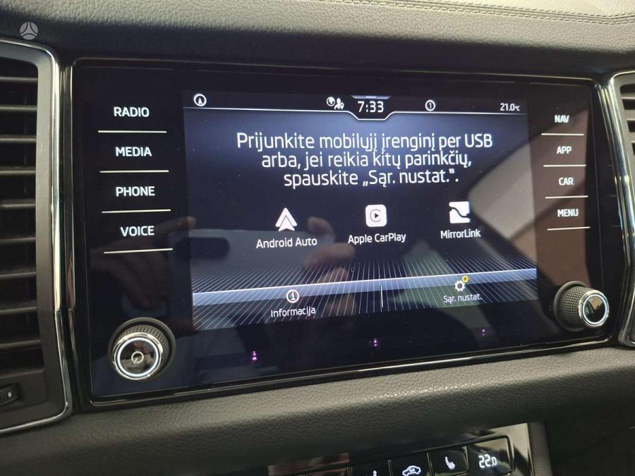 Черный Шкода Kodiaq 2023 в Каунас, объемом двигателя 1.97 л и пробегом 167 тыс. км за 24200 €, фото 23 на AUTOMOTO.COM.LV