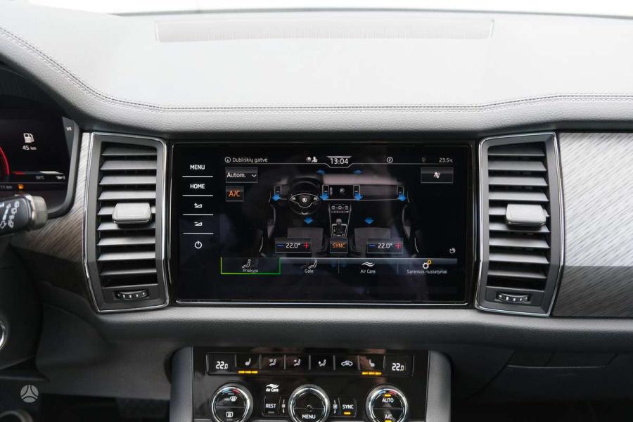 Черный Шкода Kodiaq 2023 в Вильнюс, объемом двигателя 1.97 л и пробегом 133 тыс. км за 24950 €, фото 14 на AUTOMOTO.COM.LV