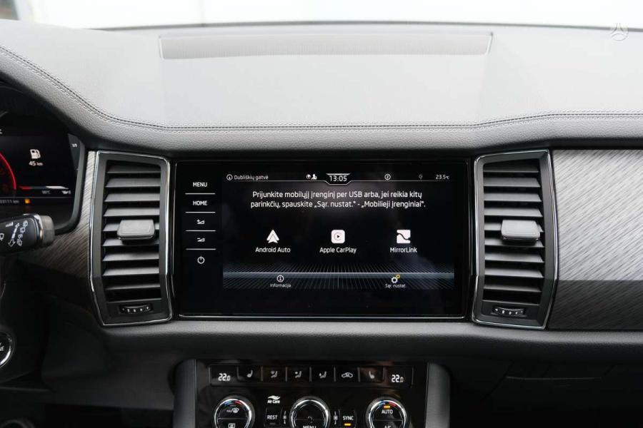 Черный Шкода Kodiaq 2023 в Вильнюс, объемом двигателя 1.97 л и пробегом 133 тыс. км за 24950 €, фото 15 на AUTOMOTO.COM.LV
