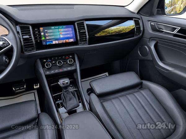 Skoda Kodiaq 2023 in Parnu on AUTOMOTO.COM.LV Black Skoda Kodiaq 2023 in Parnu, with an engine capacity of 2.00 L and mileage of 67 thousand km for 35990 €, photo 11 on AUTOMOTO.COM.LV