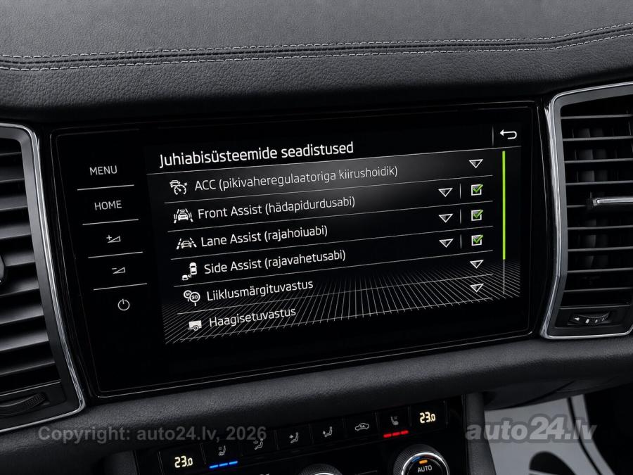 Черный Шкода Kodiaq 2023 в Пярну, объемом двигателя 2.00 л и пробегом 67 тыс. км за 35990 €, фото 21 на AUTOMOTO.COM.LV