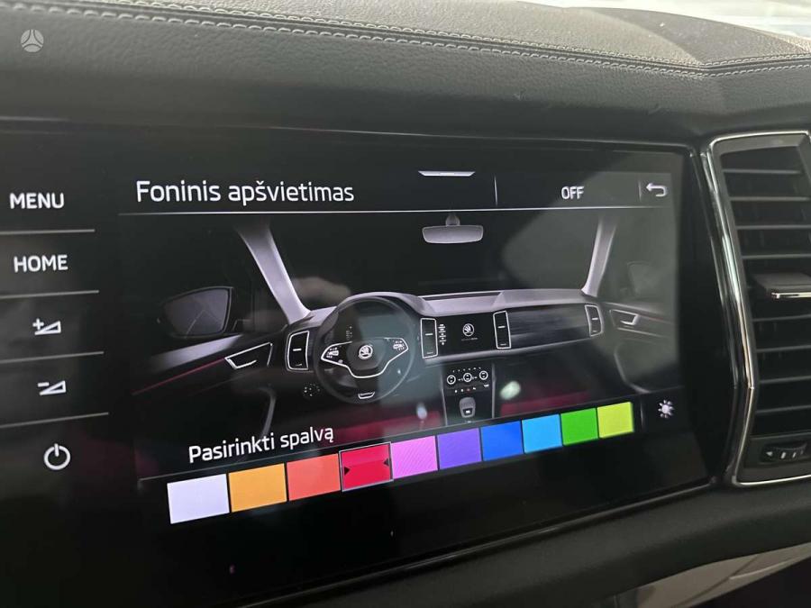 Black Skoda Kodiaq 2023 in Vilnius, with an engine capacity of 1.97 L and mileage of 144 thousand km for 29300 €, photo 26 on AUTOMOTO.COM.LV