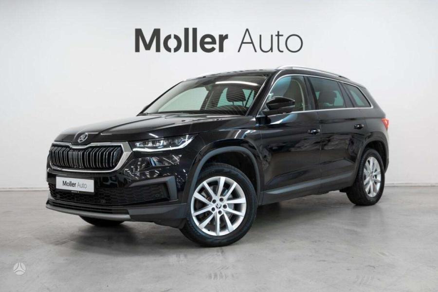 Black Skoda Kodiaq 2023 in Vilnius, with an engine capacity of 2.00 L and mileage of 118 thousand km for 28050 €, photo 1 on AUTOMOTO.COM.LV