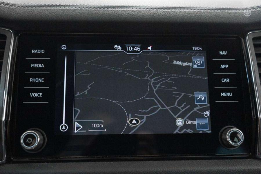 Black Skoda Kodiaq 2023 in Vilnius, with an engine capacity of 2.00 L and mileage of 118 thousand km for 28050 €, photo 12 on AUTOMOTO.COM.LV