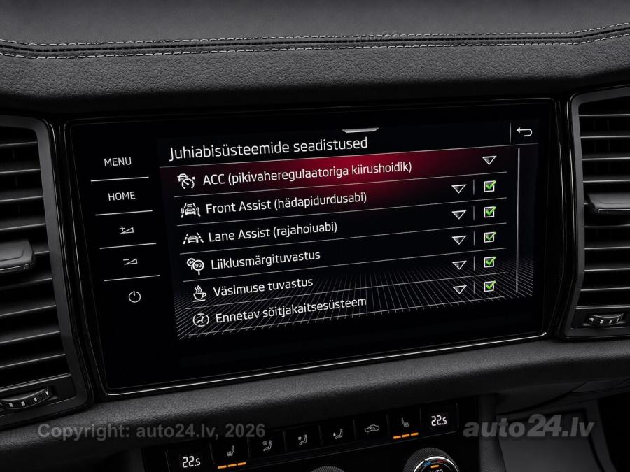 Melns Skoda Kodiaq 2023 Pērnava, ar dzinēja tilpumu 2.00 L un nobraukumu 101 tūkst. km par 34990 €, foto 17 vietnē AUTOMOTO.COM.LV