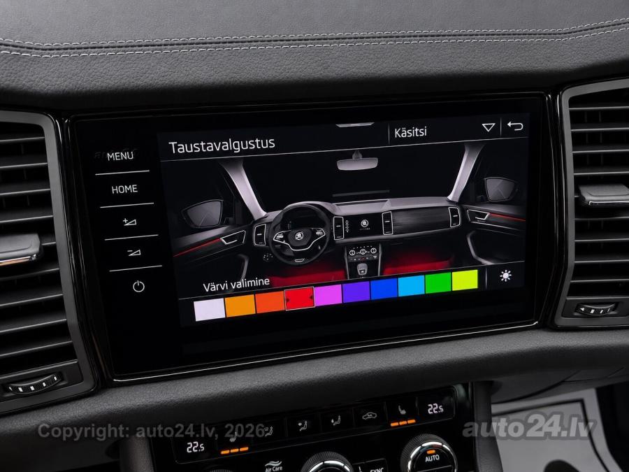 Melns Skoda Kodiaq 2023 Pērnava, ar dzinēja tilpumu 2.00 L un nobraukumu 101 tūkst. km par 34990 €, foto 21 vietnē AUTOMOTO.COM.LV
