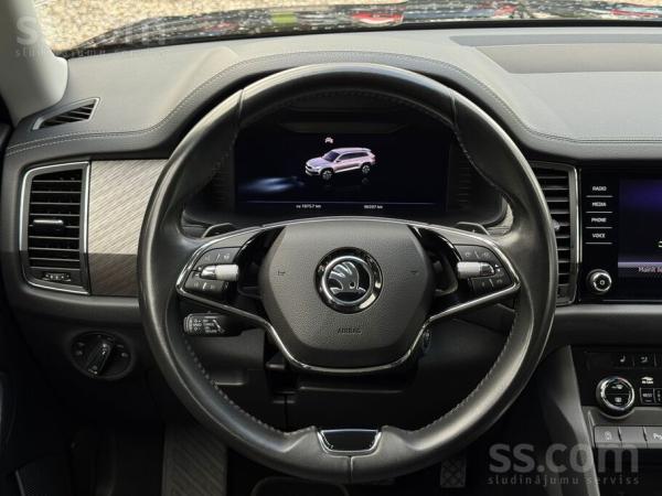 Черный Шкода Kodiaq 2023 в Валмиера, объемом двигателя 2.00 л и пробегом 97 тыс. км за 28500 €, фото 10 на AUTOMOTO.COM.LV