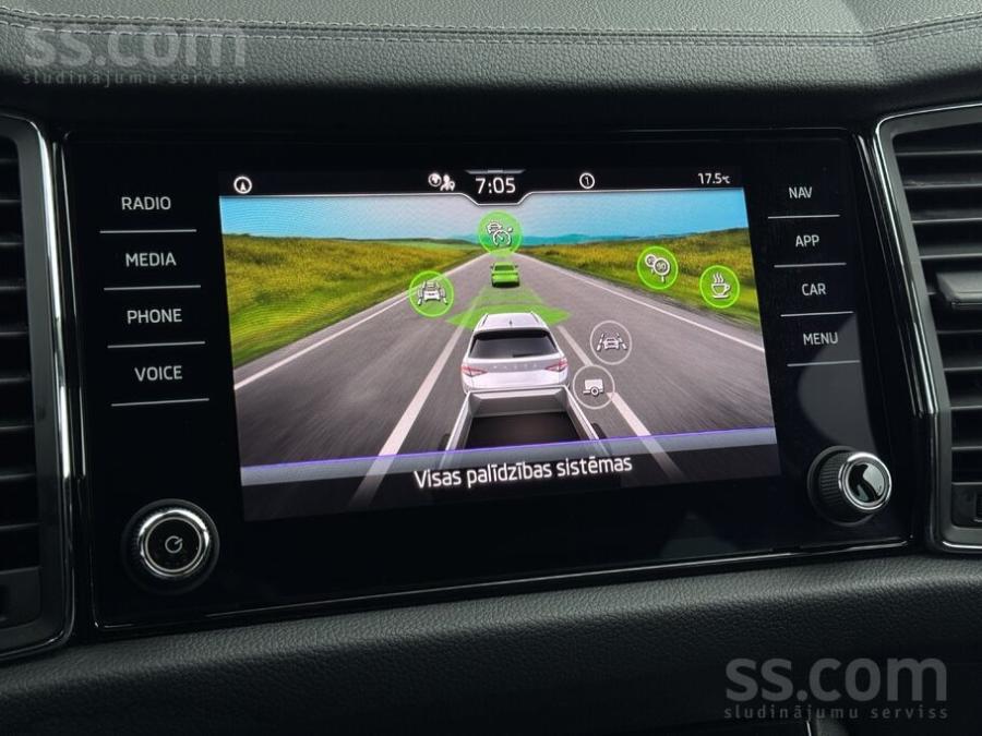 Черный Шкода Kodiaq 2023 в Валмиера, объемом двигателя 2.00 л и пробегом 97 тыс. км за 28500 €, фото 16 на AUTOMOTO.COM.LV