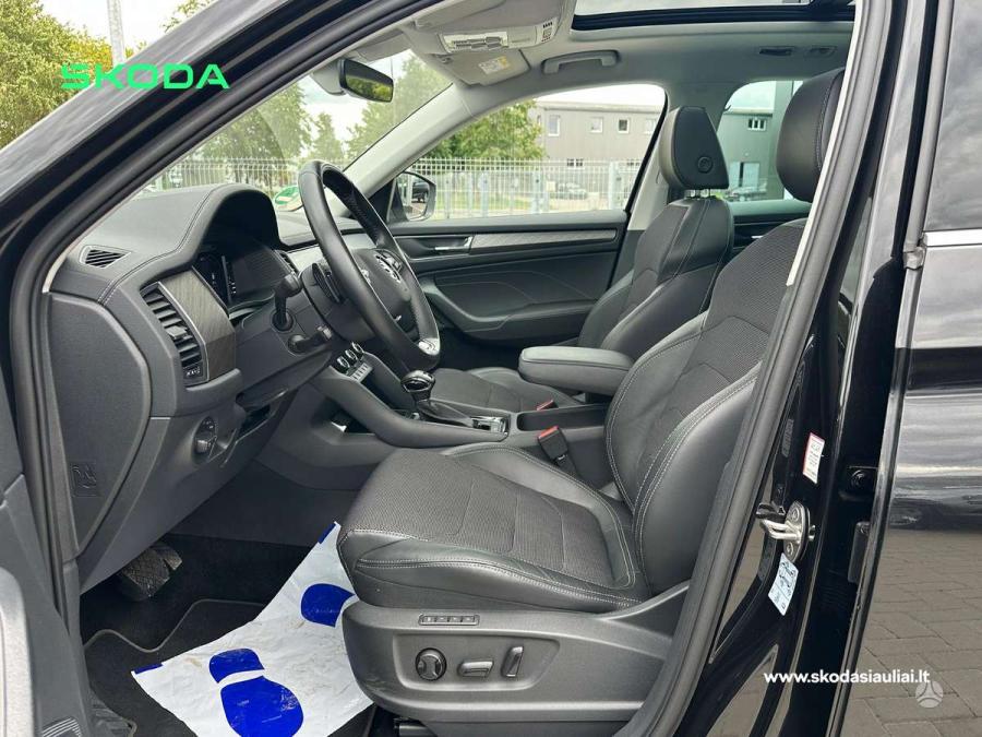 Black Skoda Kodiaq 2023 in Siauliai, with an engine capacity of 1.97 L and mileage of 244 thousand km for 24000 €, photo 14 on AUTOMOTO.COM.LV