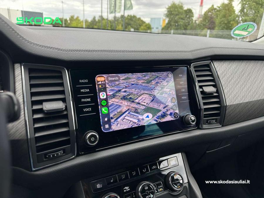 Black Skoda Kodiaq 2023 in Siauliai, with an engine capacity of 1.97 L and mileage of 244 thousand km for 24000 €, photo 23 on AUTOMOTO.COM.LV