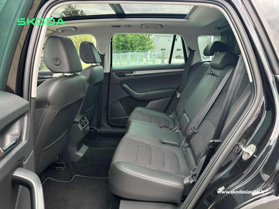 Black Skoda Kodiaq 2023 in Siauliai, with an engine capacity of 1.97 L and mileage of 244 thousand km for 24000 €, photo 39 on AUTOMOTO.COM.LV