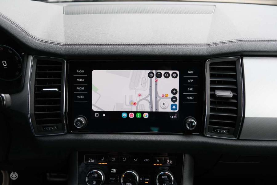 Black Skoda Kodiaq 2023 in Vilnius, with an engine capacity of 1.97 L and mileage of 172 thousand km for 23100 €, photo 18 on AUTOMOTO.COM.LV
