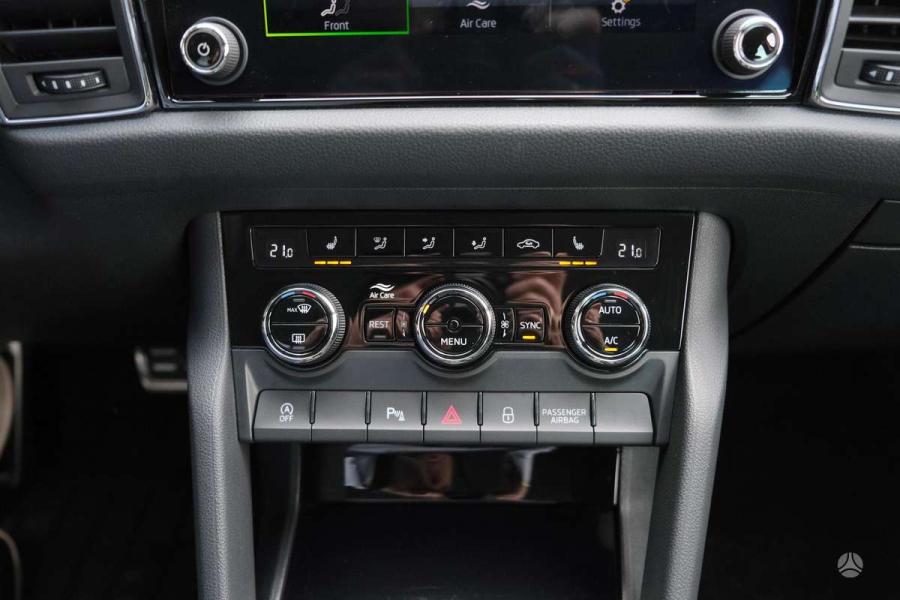 Black Skoda Kodiaq 2023 in Vilnius, with an engine capacity of 1.97 L and mileage of 172 thousand km for 23100 €, photo 22 on AUTOMOTO.COM.LV