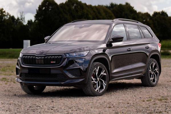 Black Skoda Kodiaq 2023 in Kaunas, with an engine capacity of 1.98 L and mileage of 80 thousand km for 36000 €, photo 3 on AUTOMOTO.COM.LV