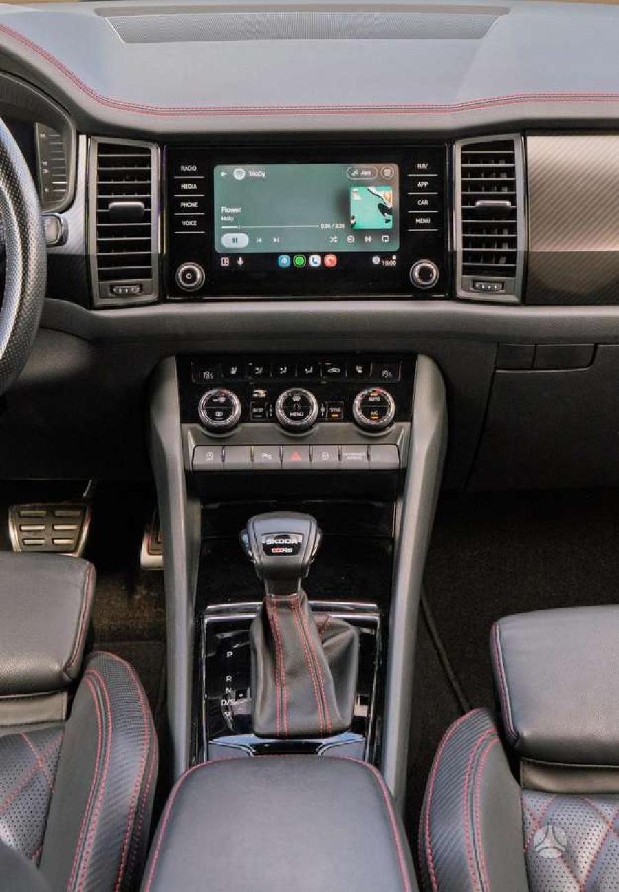 Черный Шкода Kodiaq 2023 в Каунас, объемом двигателя 1.98 л и пробегом 80 тыс. км за 36000 €, фото 15 на AUTOMOTO.COM.LV