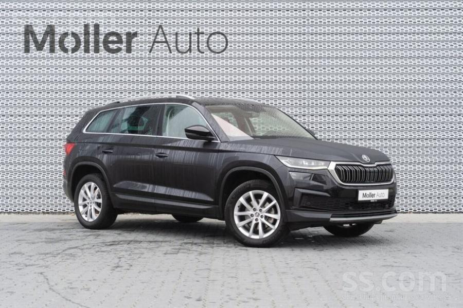 Black Skoda Kodiaq 2023 in Riga, with an engine capacity of 1.50 L and mileage of 125 thousand km for 28650 €, photo 3 on AUTOMOTO.COM.LV