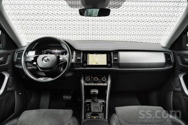 Skoda Kodiaq 2023 in Riga on AUTOMOTO.COM.LV Black Skoda Kodiaq 2023 in Riga, with an engine capacity of 1.50 L and mileage of 125 thousand km for 28650 €, photo 7 on AUTOMOTO.COM.LV