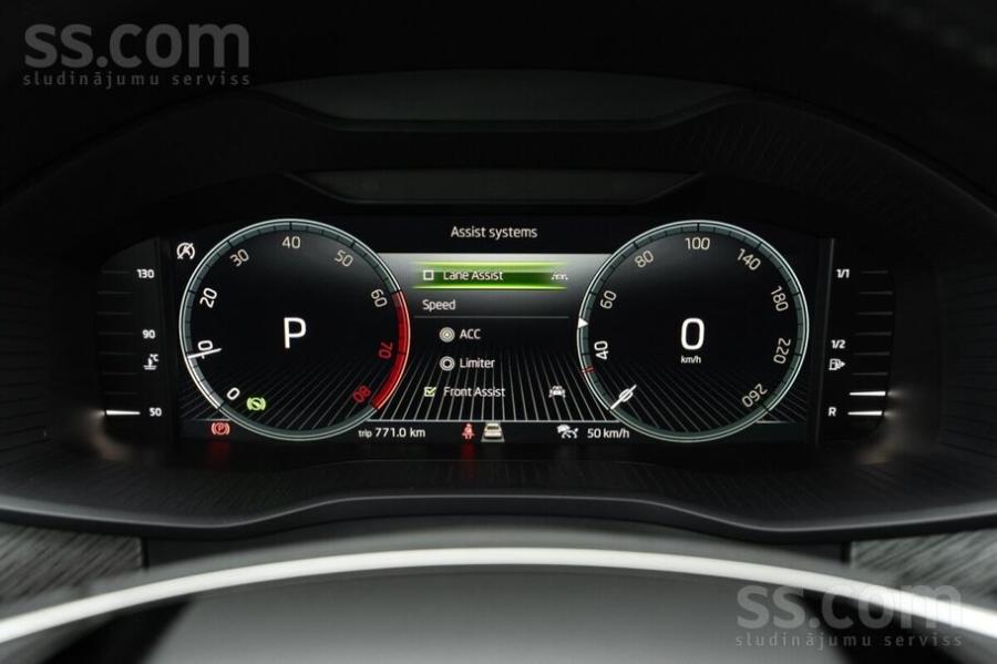 Black Skoda Kodiaq 2023 in Riga, with an engine capacity of 1.50 L and mileage of 125 thousand km for 28650 €, photo 15 on AUTOMOTO.COM.LV