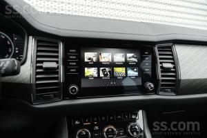 Black Skoda Kodiaq 2023 in Riga, with an engine capacity of 1.50 L and mileage of 125 thousand km for 28650 €, photo 17 on AUTOMOTO.COM.LV
