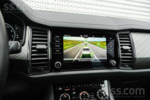 Black Skoda Kodiaq 2023 in Riga, with an engine capacity of 1.50 L and mileage of 125 thousand km for 28650 €, photo 19 on AUTOMOTO.COM.LV