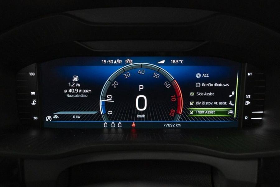 Черный Шкода Kodiaq 2023 в Вильнюс, объемом двигателя 2.00 л и пробегом 77 тыс. км за 35900 €, фото 13 на AUTOMOTO.COM.LV
