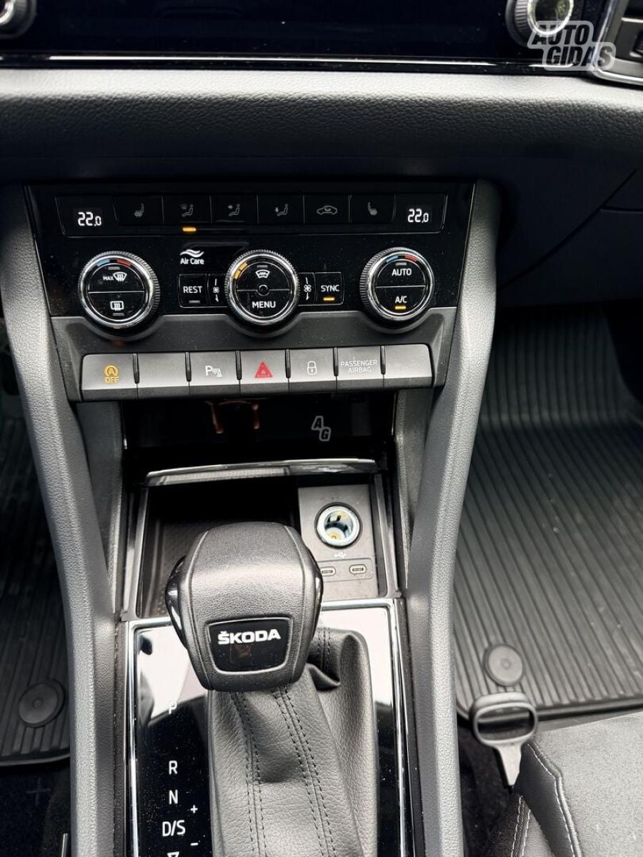 Черный Шкода Kodiaq 2023 в Каунас, объемом двигателя 2.00 л и пробегом 66 тыс. км за 29600 €, фото 28 на AUTOMOTO.COM.LV