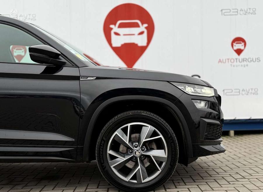 Black Skoda Kodiaq 2024 in Taurage, with an engine capacity of 2.00 L and mileage of 153 thousand km for 28900 €, photo 14 on AUTOMOTO.COM.LV