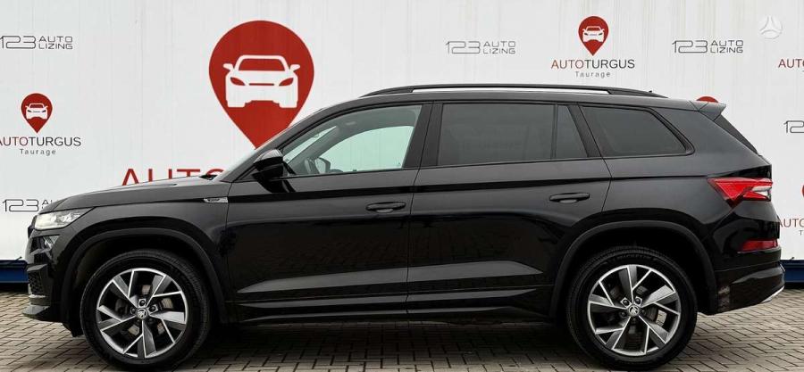 Black Skoda Kodiaq 2024 in Taurage, with an engine capacity of 2.00 L and mileage of 153 thousand km for 28900 €, photo 15 on AUTOMOTO.COM.LV