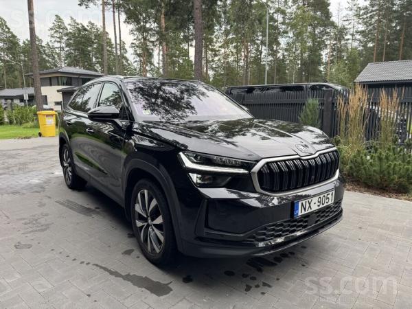 Melns Skoda Kodiaq 2024 Rīga, ar dzinēja tilpumu 2.00 L un nobraukumu 34 tūkst. km par 43900 €, foto  vietnē AUTOMOTO.COM.LV
