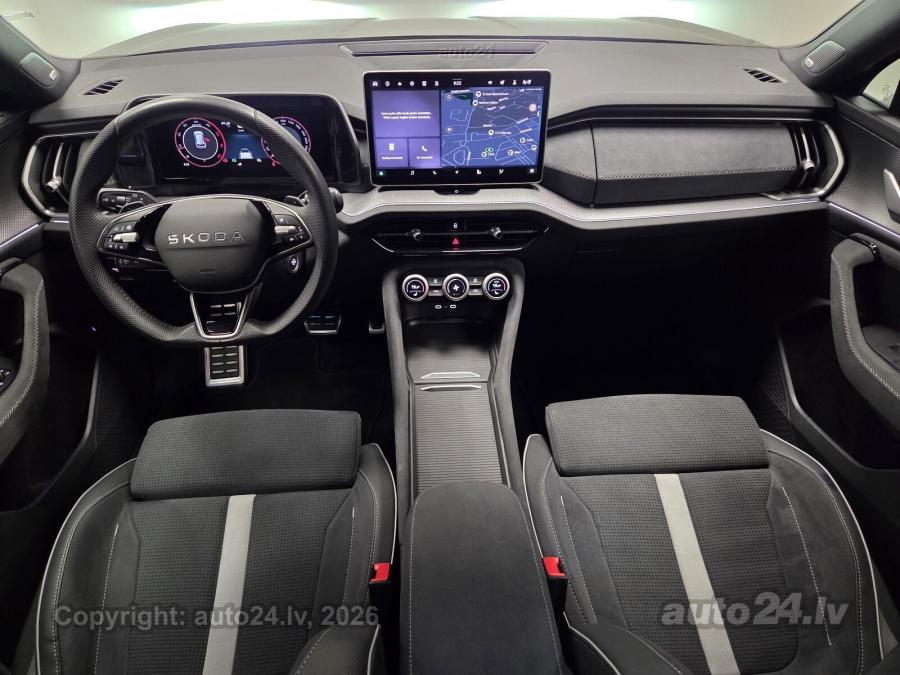 Черный Шкода Kodiaq 2024 в Таллин, объемом двигателя 2.00 л и пробегом 10 тыс. км за 45900 €, фото 8 на AUTOMOTO.COM.LV