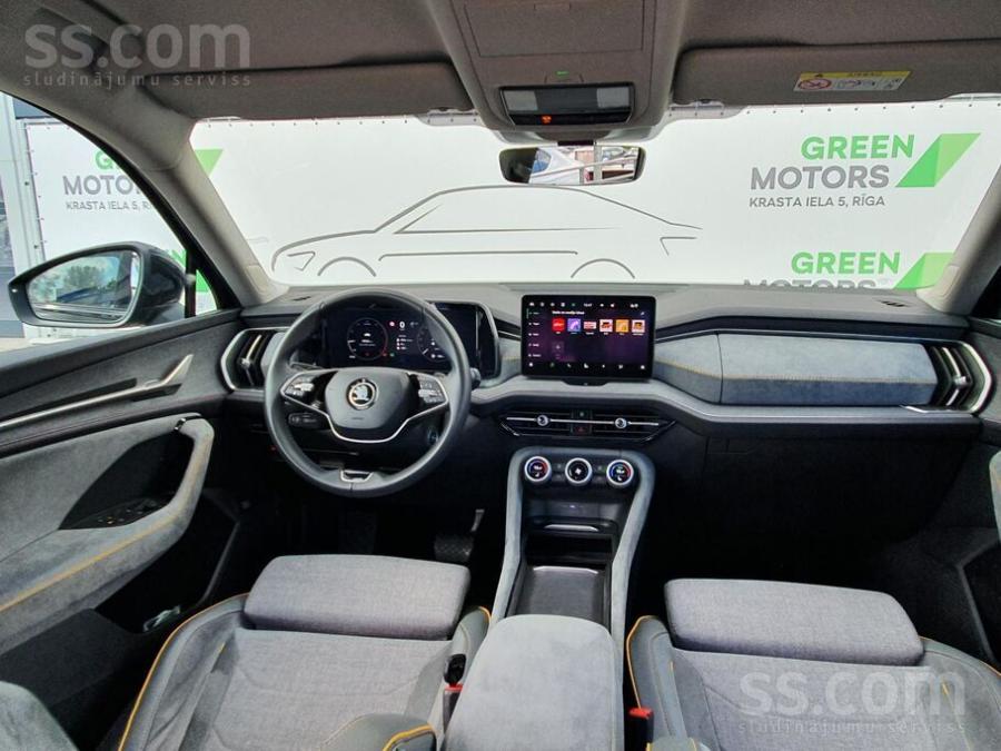 Черный Шкода Kodiaq 2024 в Рига, объемом двигателя 2.00 л и пробегом 20 тыс. км за 38500 €, фото 8 на AUTOMOTO.COM.LV