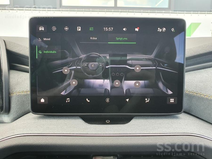 Черный Шкода Kodiaq 2024 в Рига, объемом двигателя 2.00 л и пробегом 20 тыс. км за 38500 €, фото 26 на AUTOMOTO.COM.LV