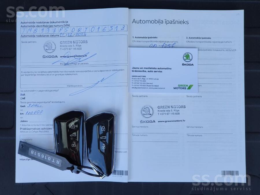 Черный Шкода Kodiaq 2024 в Рига, объемом двигателя 2.00 л и пробегом 20 тыс. км за 38500 €, фото 36 на AUTOMOTO.COM.LV
