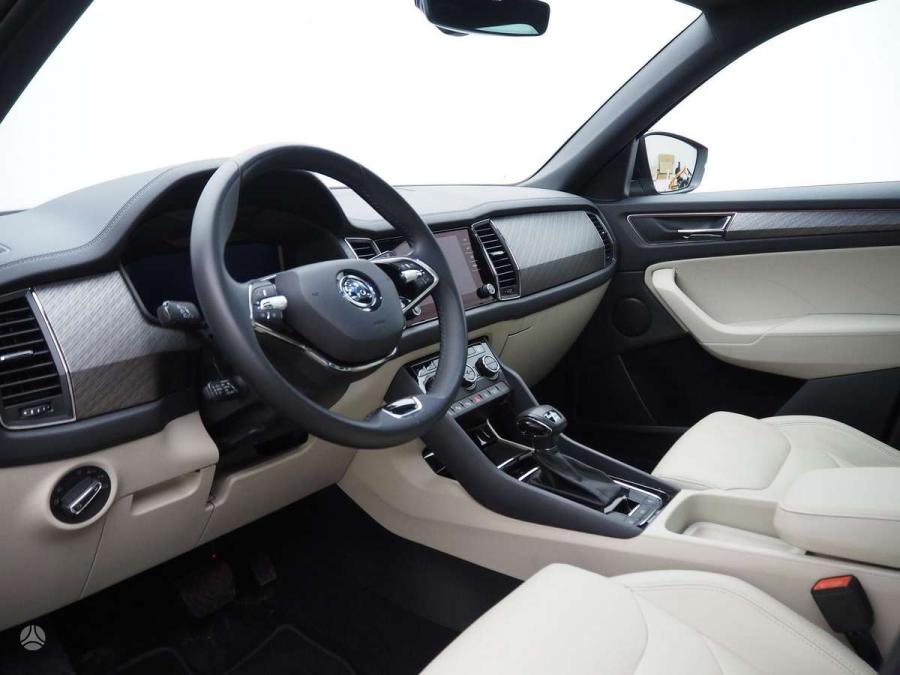 Black Skoda Kodiaq 2024 in Vilnius, with an engine capacity of 1.98 L and mileage of 134 thousand km for 31600 €, photo 10 on AUTOMOTO.COM.LV
