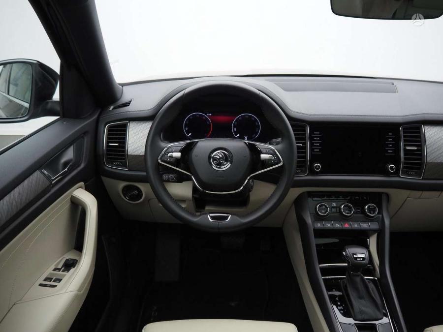 Black Skoda Kodiaq 2024 in Vilnius, with an engine capacity of 1.98 L and mileage of 134 thousand km for 31600 €, photo 19 on AUTOMOTO.COM.LV