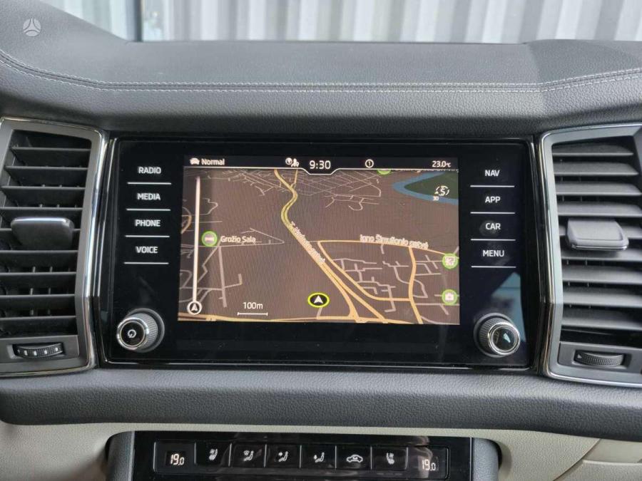 Черный Шкода Kodiaq 2024 в Вильнюс, объемом двигателя 1.98 л и пробегом 74 тыс. км за 37500 €, фото 17 на AUTOMOTO.COM.LV