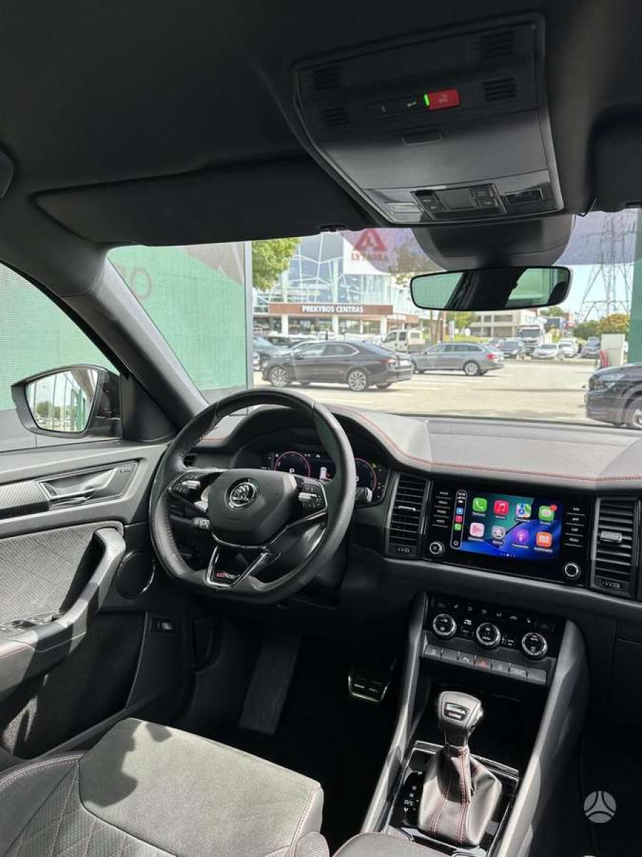 Черный Шкода Kodiaq 2024 в Клайпеда, объемом двигателя 1.98 л и пробегом 32 тыс. км за 38880 €, фото 9 на AUTOMOTO.COM.LV