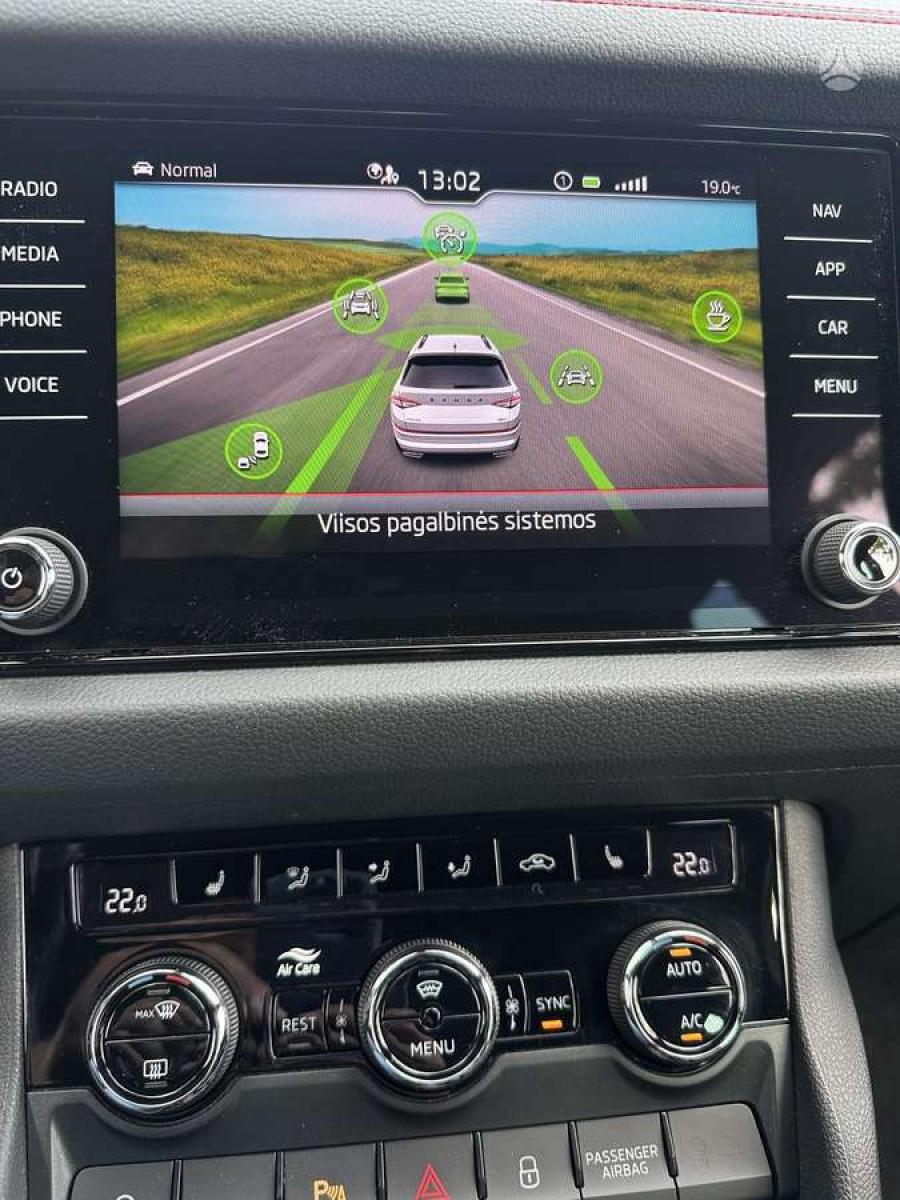 Черный Шкода Kodiaq 2024 в Клайпеда, объемом двигателя 1.98 л и пробегом 32 тыс. км за 38880 €, фото 23 на AUTOMOTO.COM.LV